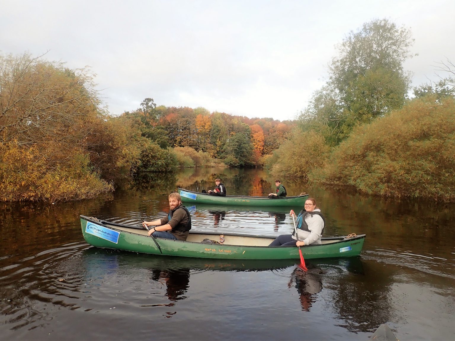 Open Canoeing - paddled with a single bladed paddle - the oldest form ...